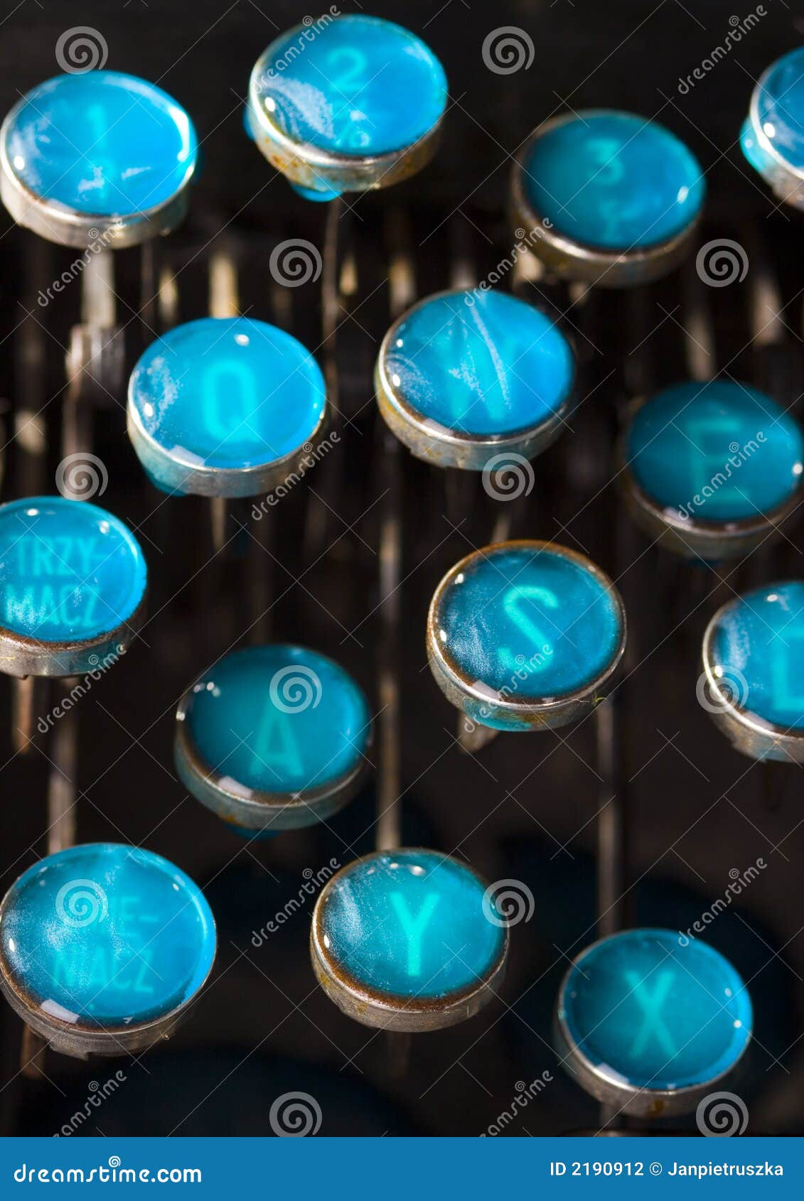 Typewriter keys stock photo. Image of printers, letters - 2190912