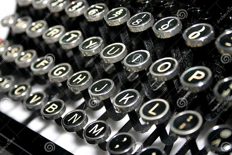 Typewriter Keys stock photo. Image of author, antique, qwerty - 425016
