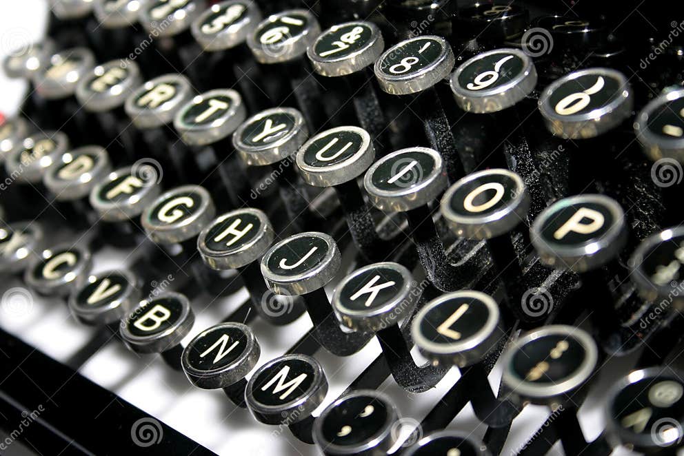 Typewriter Keys stock photo. Image of author, antique, qwerty - 425016