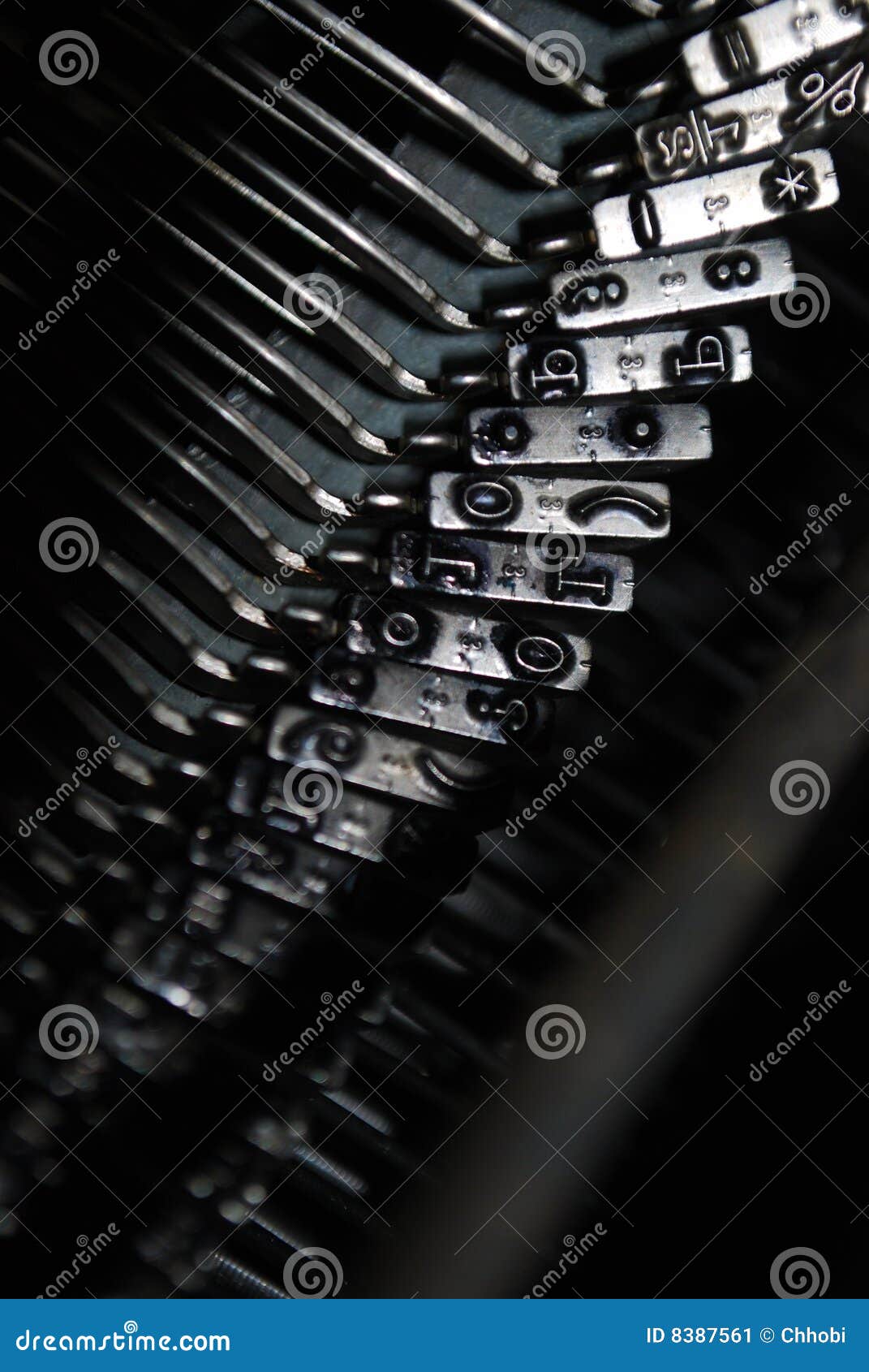 Typewriter keys stock image. Image of print, processor - 8387561