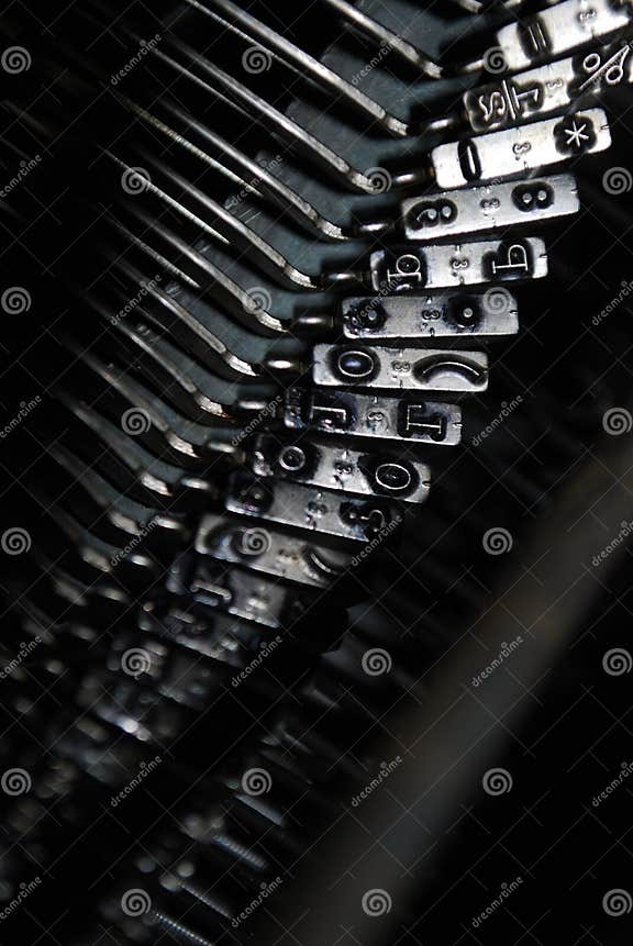 Typewriter keys stock image. Image of print, processor - 8387561