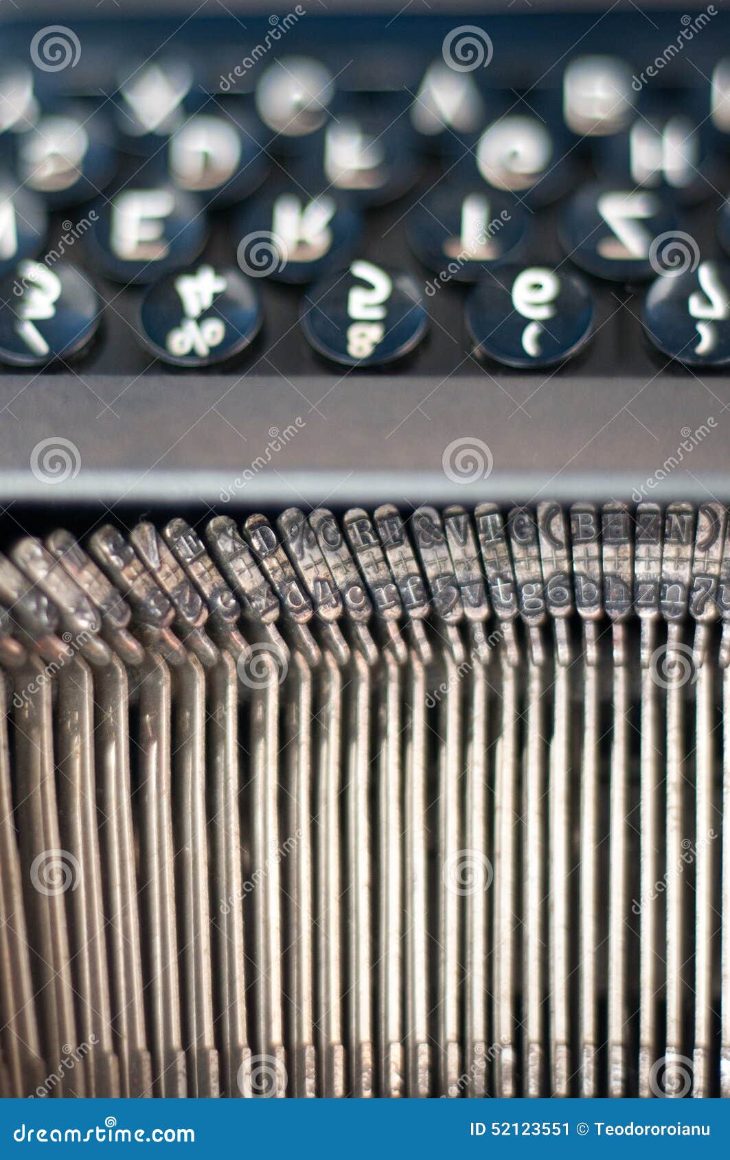 Typewriter letters stock image. Image of typewriter, letters - 52123551