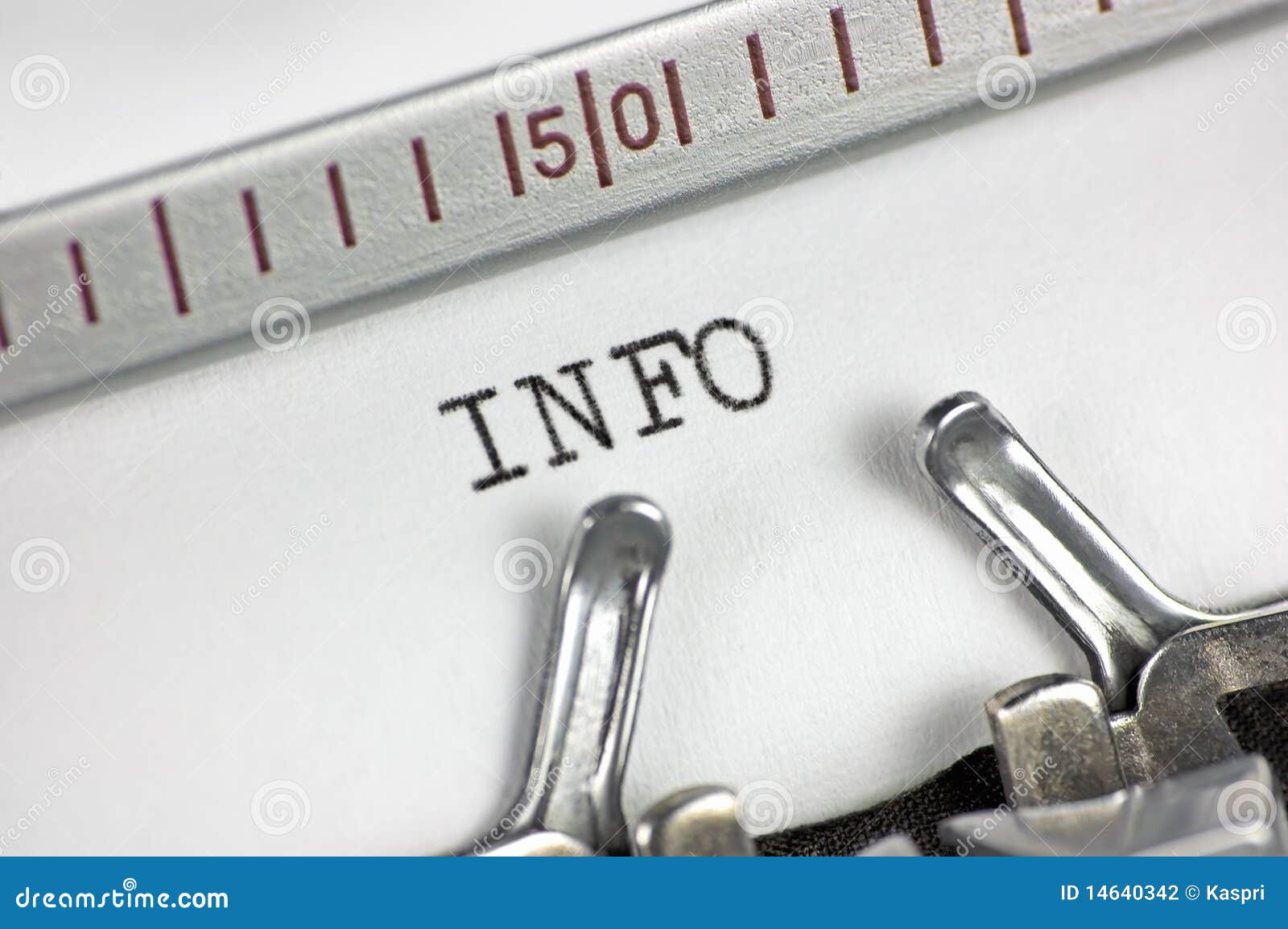 Typewriter Detailed Macro Closeup, Journalist Typing Text Good News ...