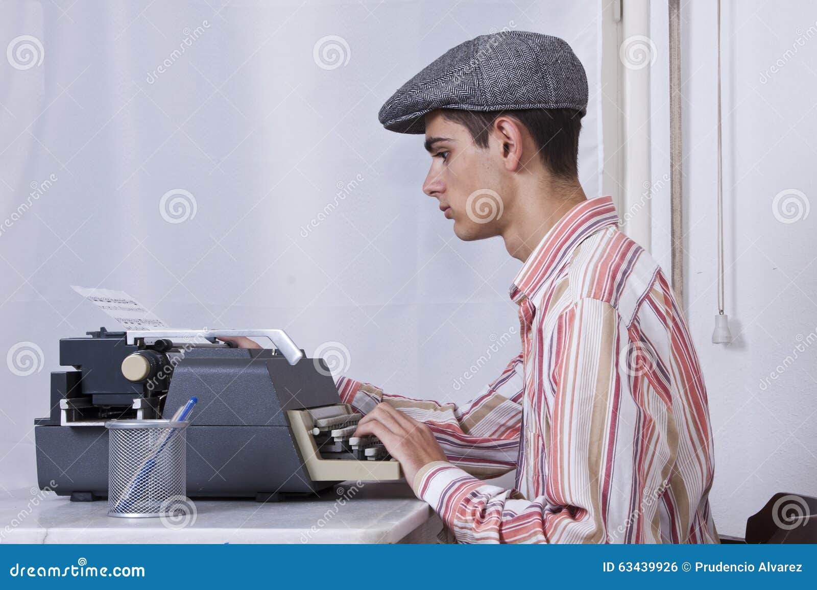 Typewriter stock photo. Image of eyes, teamwork, administration - 63439926
