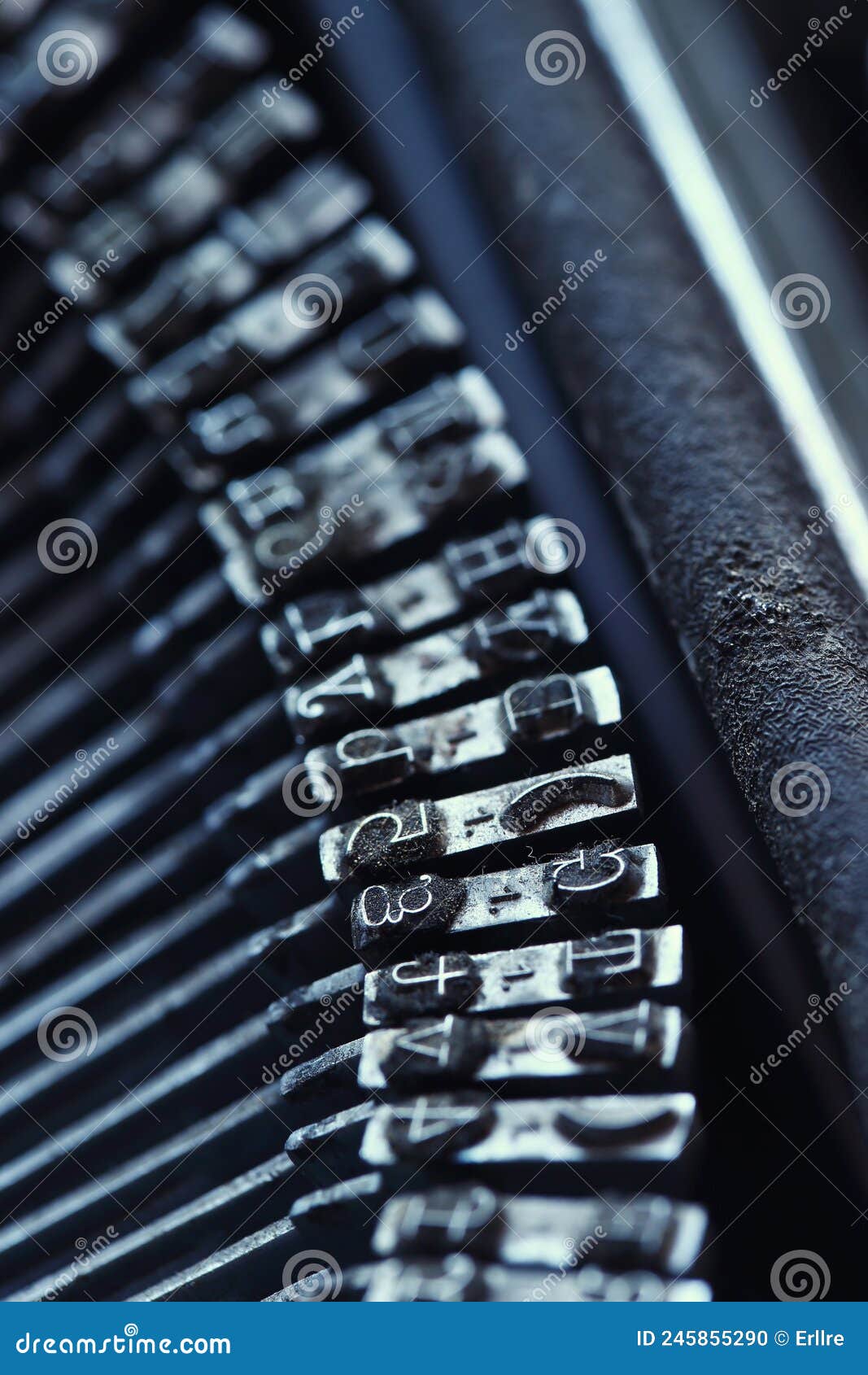 Typewriter Metal Writing Letters Stock Photo - Image of obsolete ...