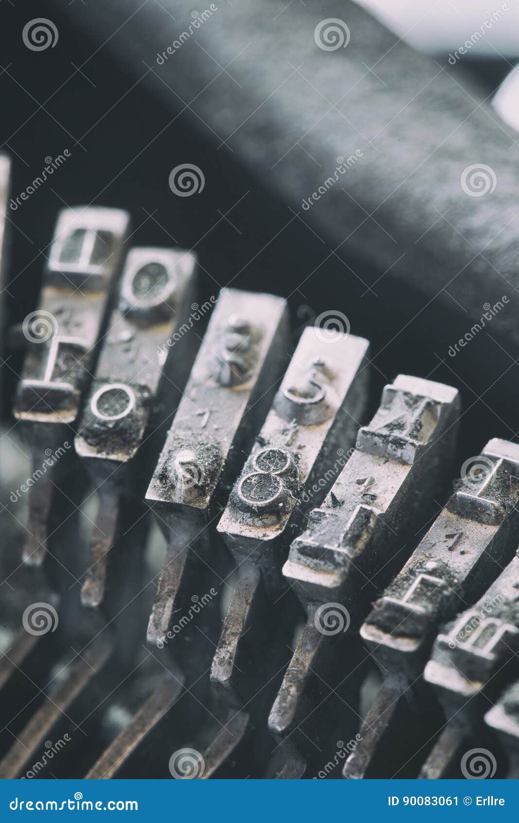 Typewriter Metal Writing Letters Stock Image - Image of writing ...