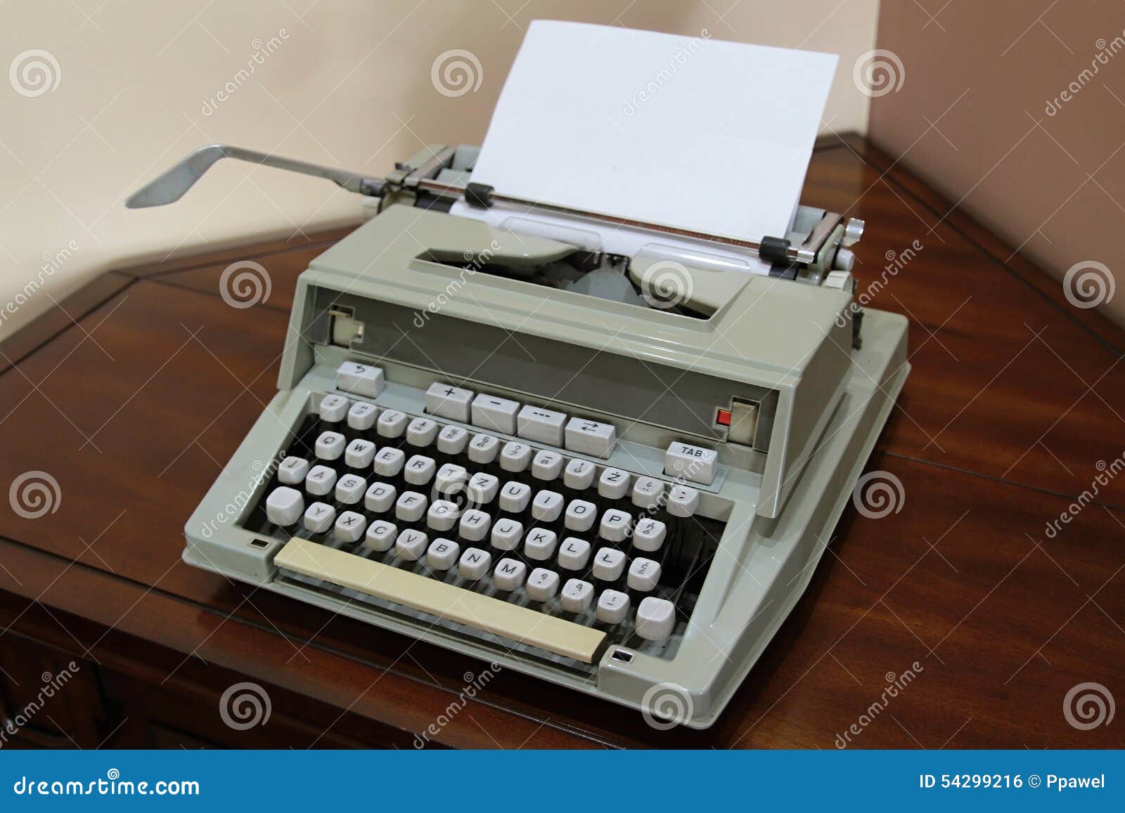 Typewriter stock photo. Image of retro, paper, keys, product - 54299216