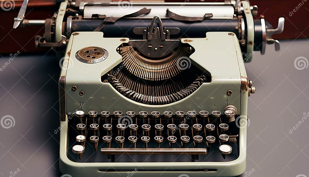 Typewriter, Old Fashioned Machinery for Typing Letters and Texts ...