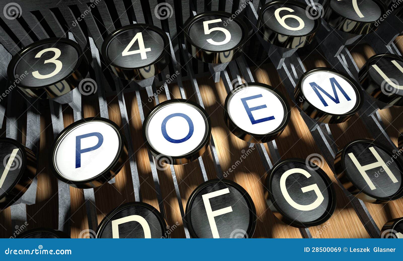 Typewriter With POEM Buttons Royalty-Free Stock Photo | CartoonDealer ...