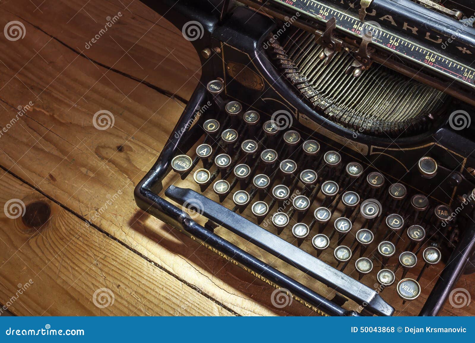 Typewriter stock photo. Image of materials, manual, closeup - 50043868