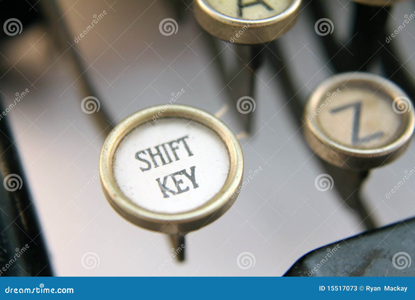 Typewriter shift key stock image. Image of obsolete, shift - 15517073
