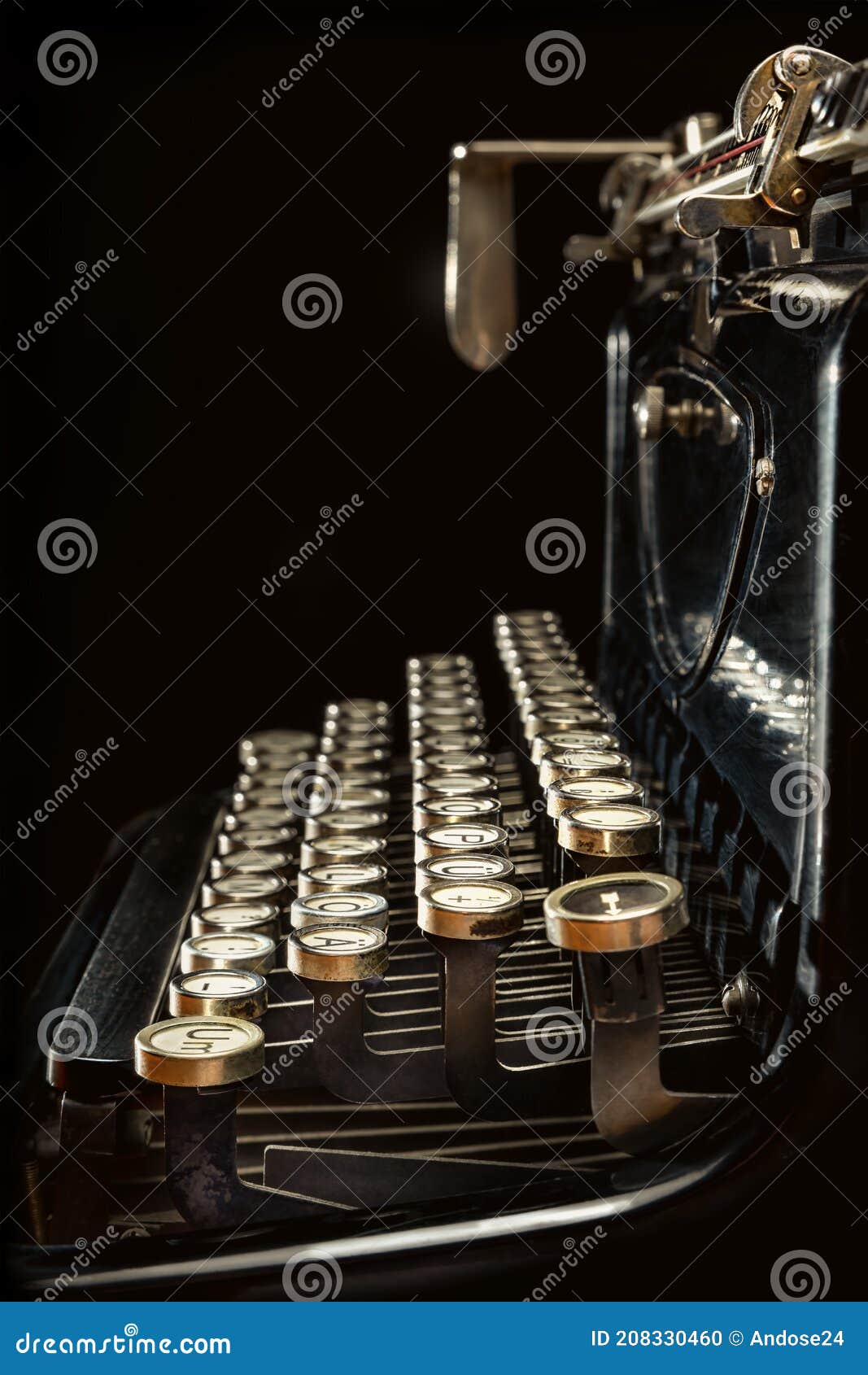 Typewriter stock photo. Image of document, communication - 208330460