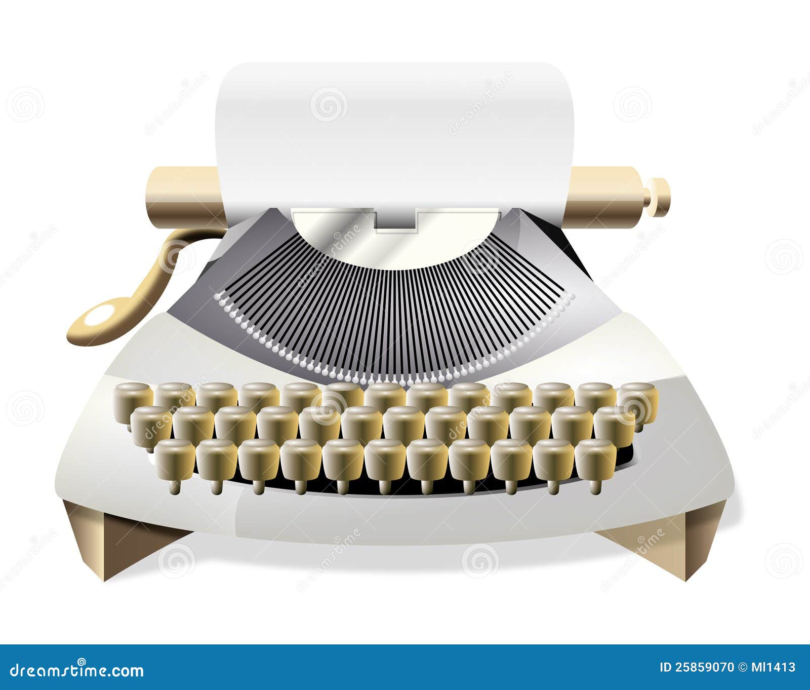 Typewriter vector stock illustration. Illustration of inspiration ...