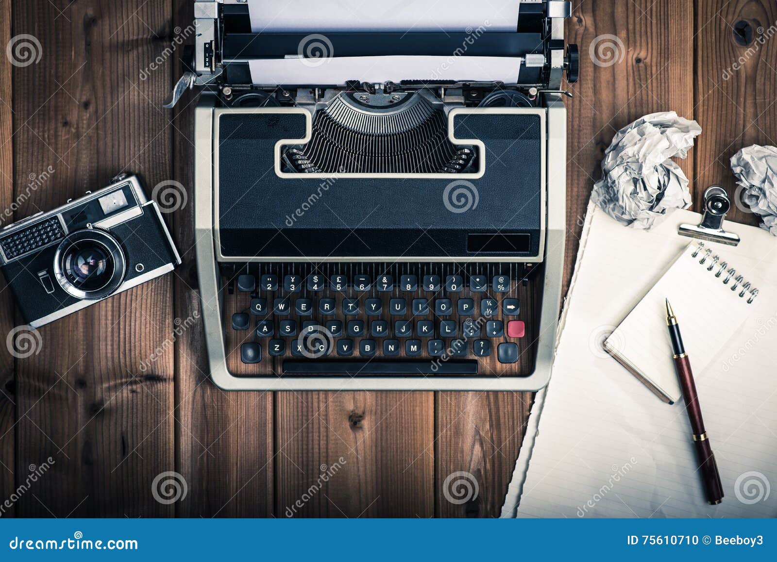 Typewriters and Retro Business Image Stock Photo - Image of typewriter ...
