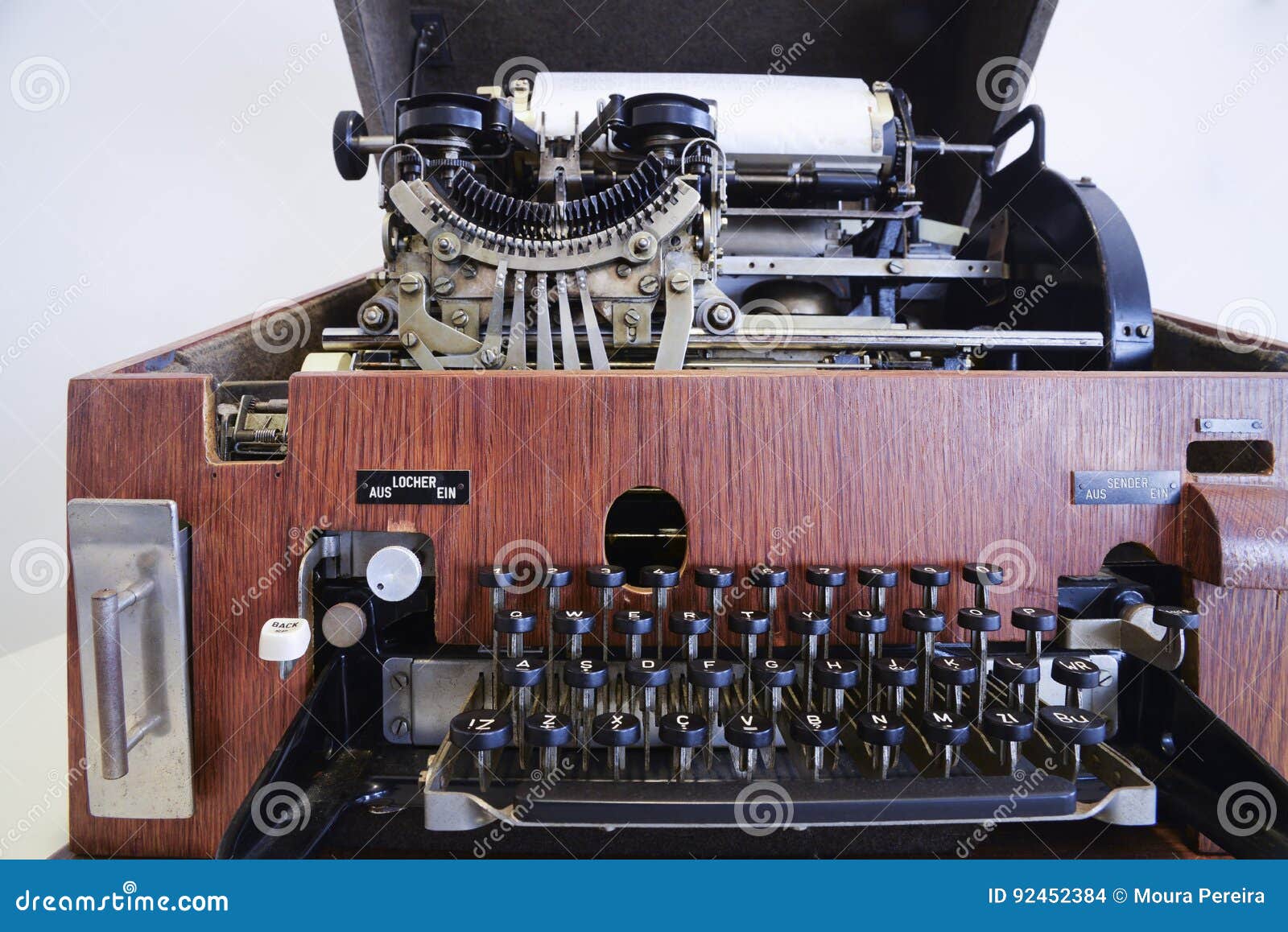 Typewritertelex machine stock photo. Image of classic - 92452384