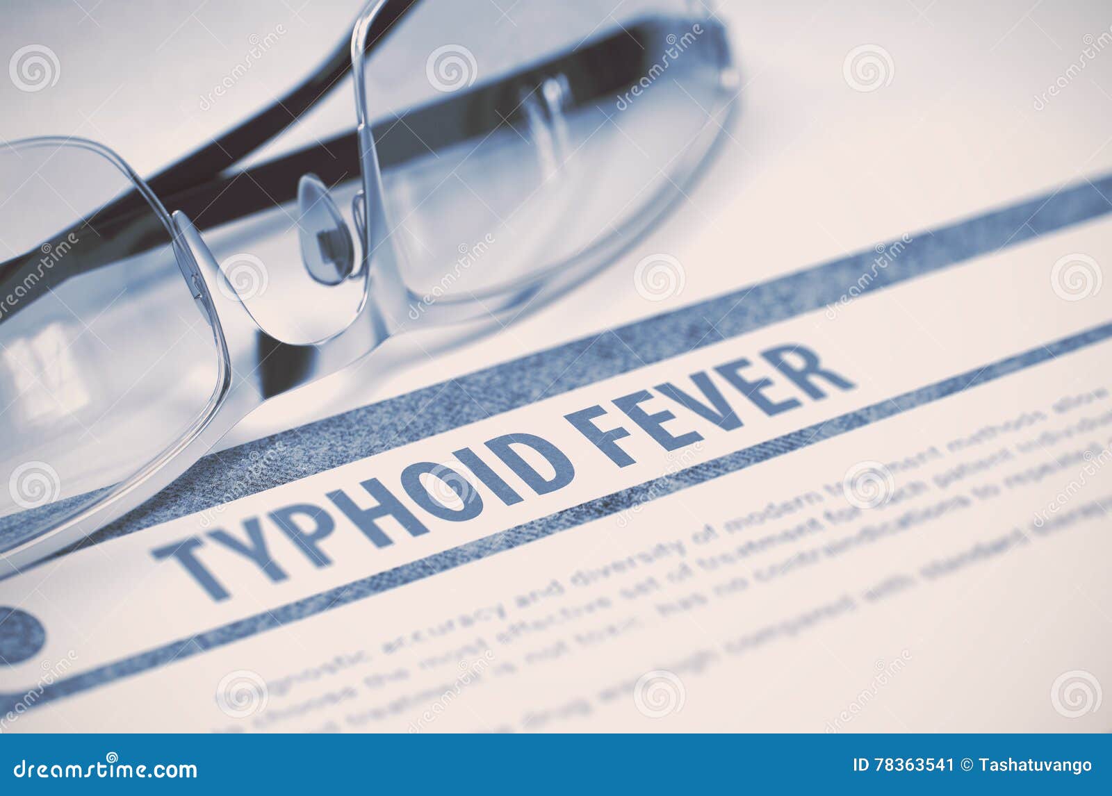 Typhoid Fever. Medicine. 3D Illustration. Stock Image - Image of attack ...
