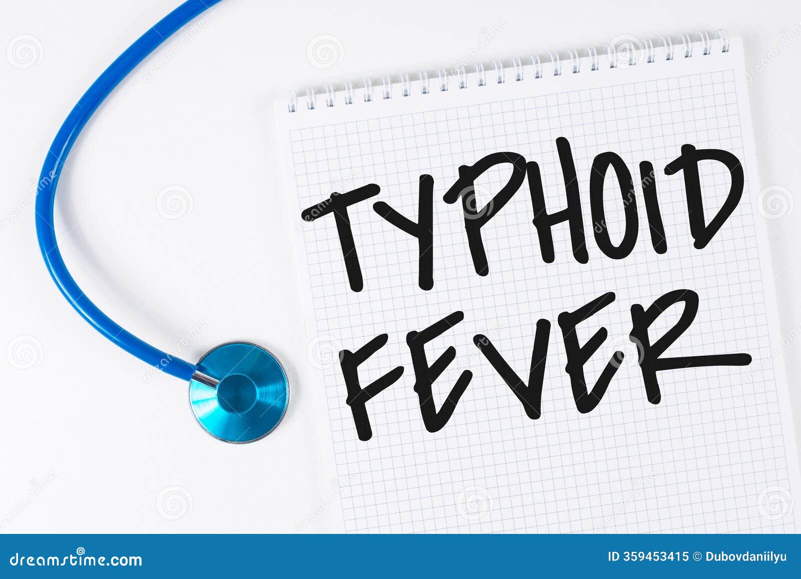 Typhoid Fever Title Text Infectious Disease Medical Topic Stock Image ...