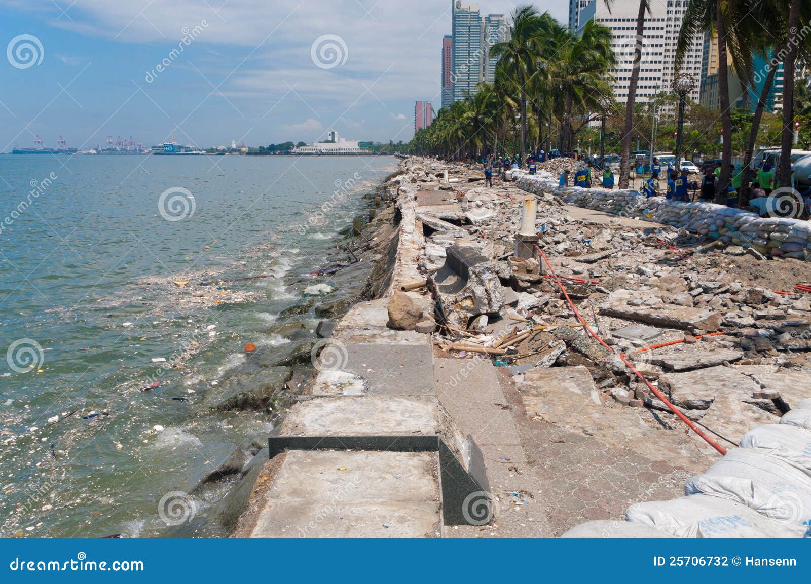 Typhoon damage editorial photography. Image of devastate - 25706732