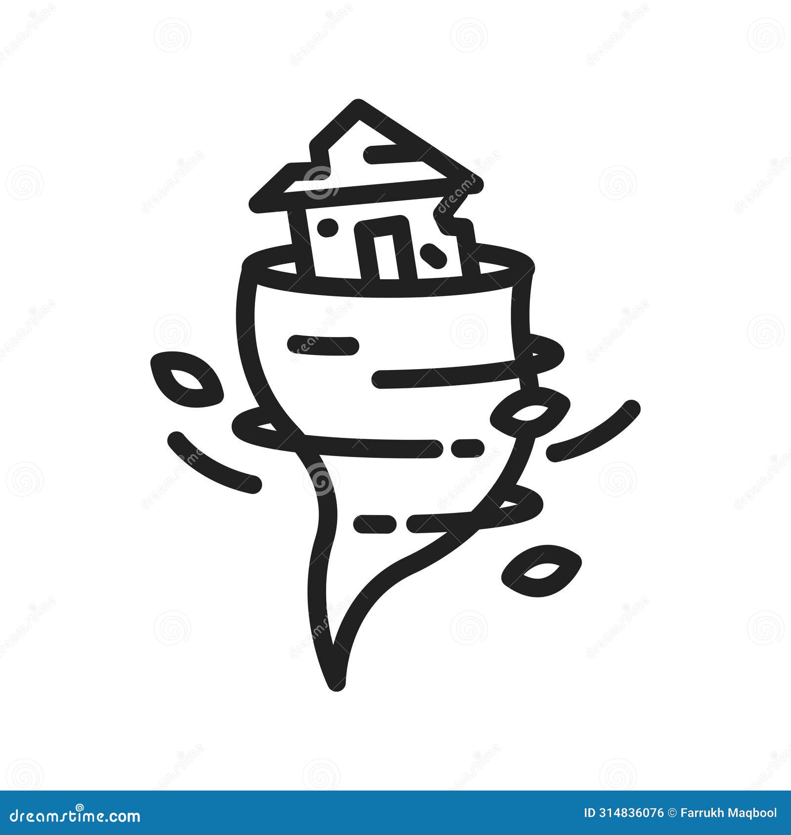 Typhoon Icon. Simple Element From Natural Disaster Collection. Creative ...