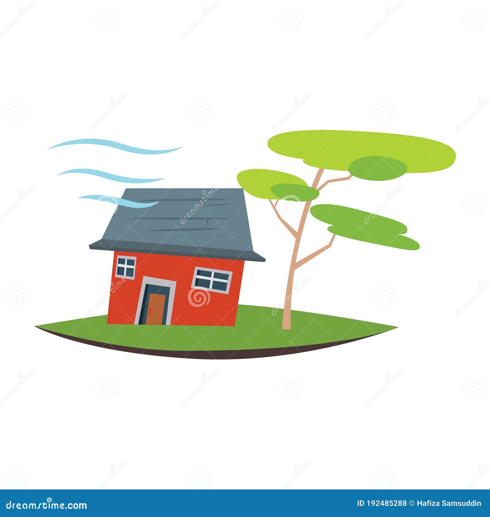 Typhoon. Vector Illustration Decorative Design Stock Vector ...