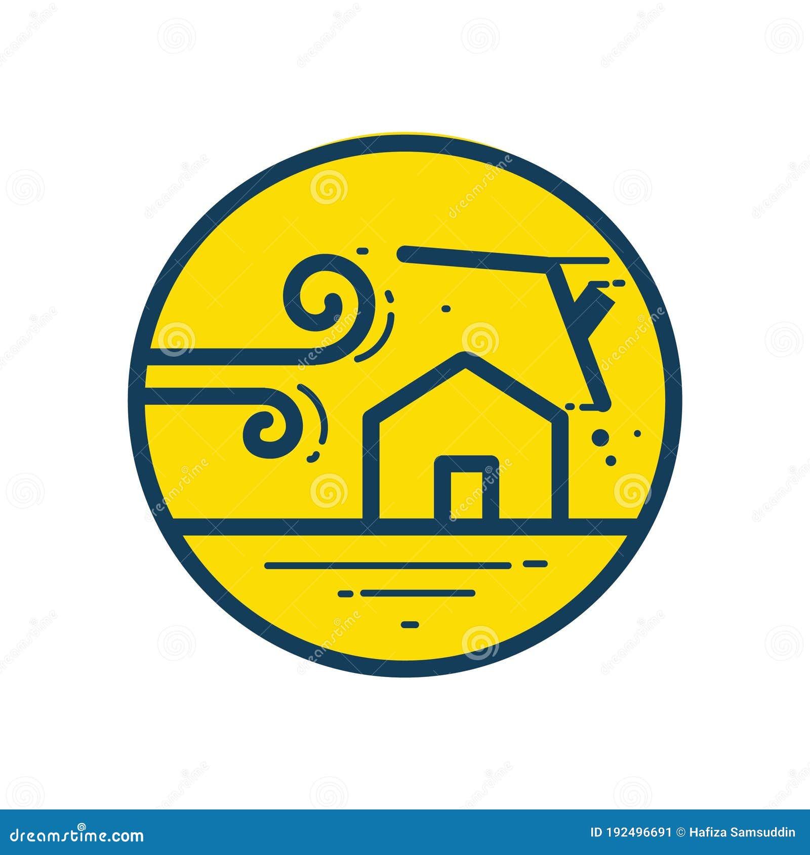 Typhoon. Vector Illustration Decorative Design Stock Vector ...