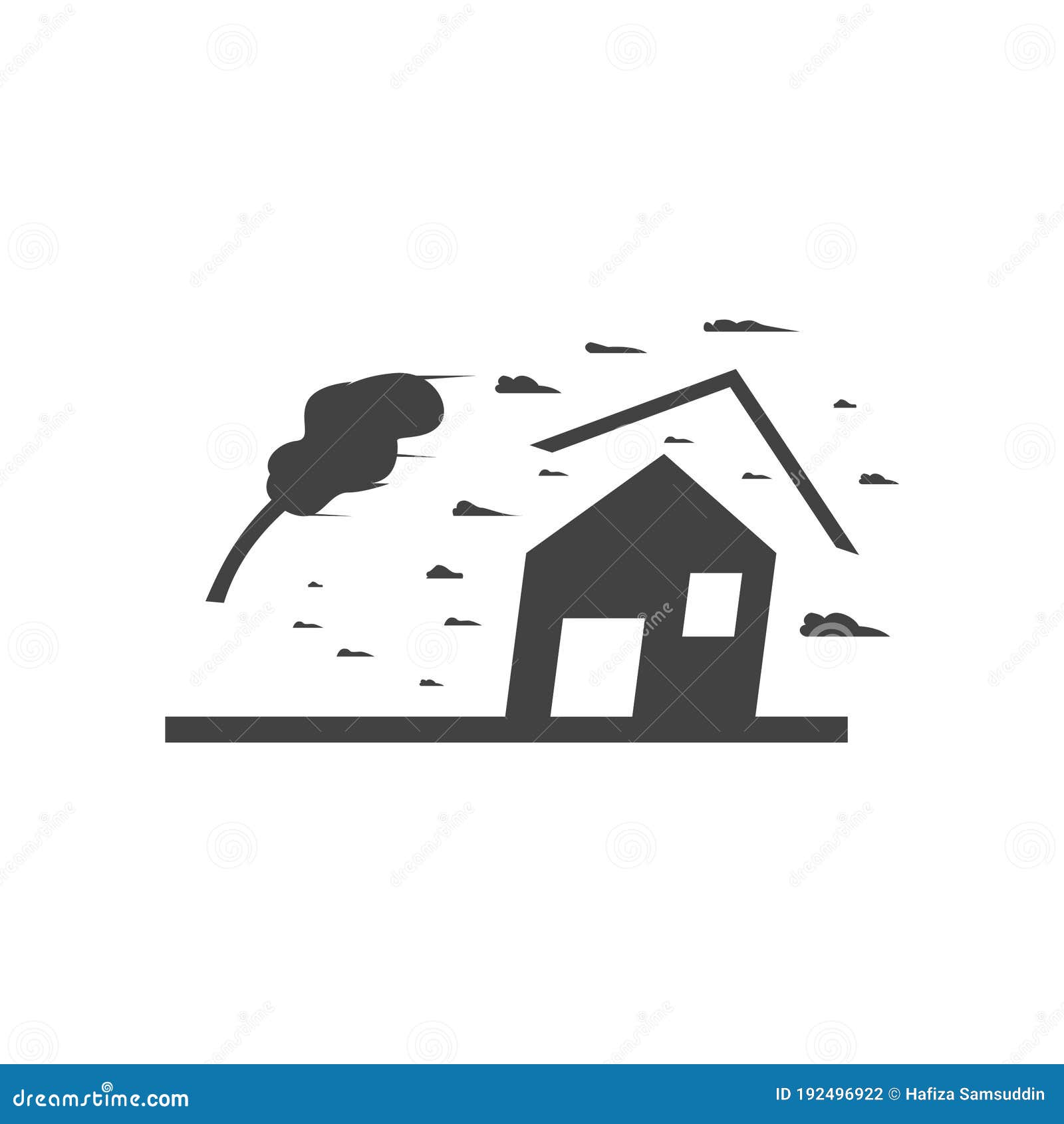 Typhoon. Vector Illustration Decorative Design Stock Vector ...
