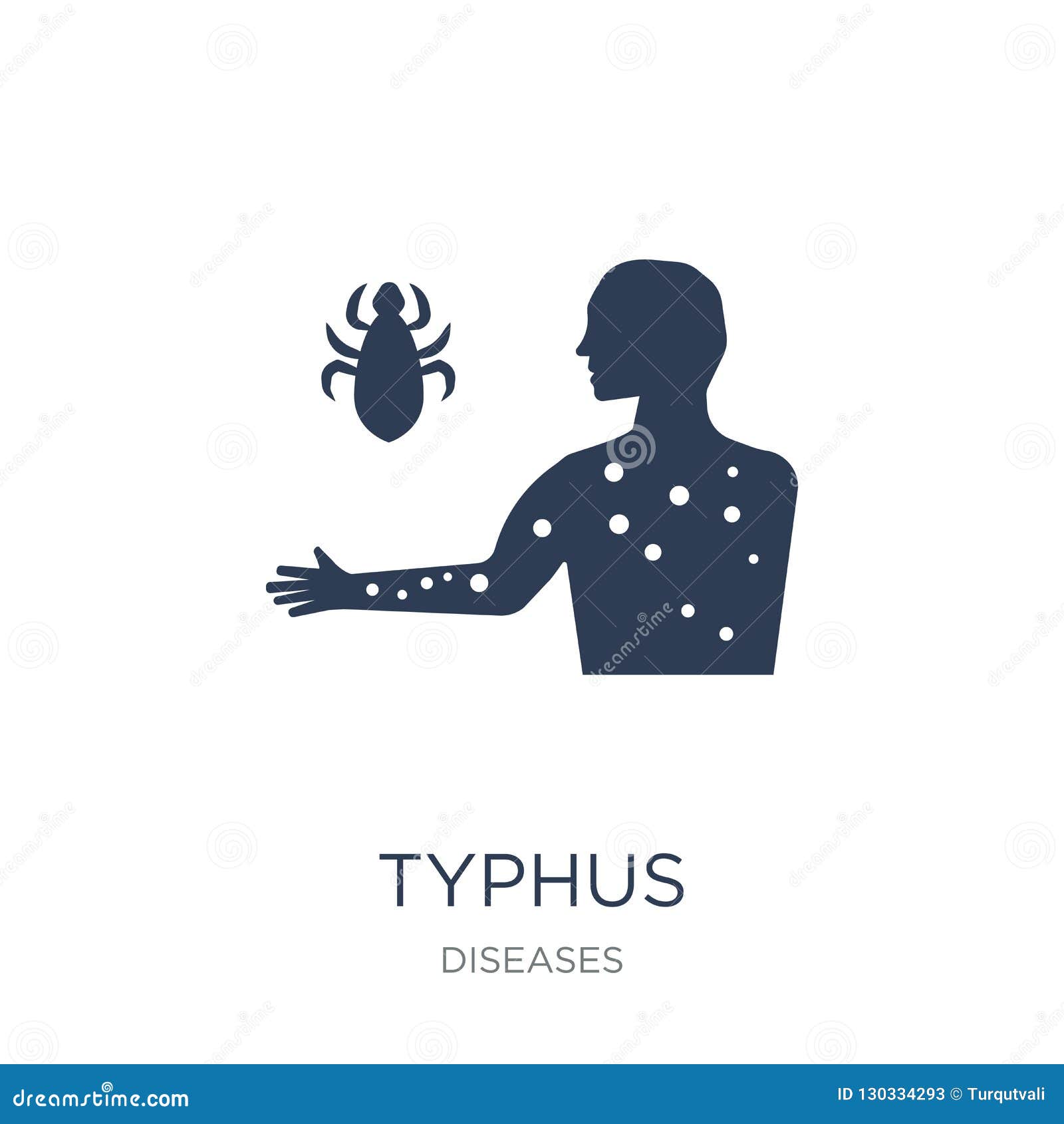 Typhus Icon. Trendy Flat Vector Typhus Icon on White Background Stock ...