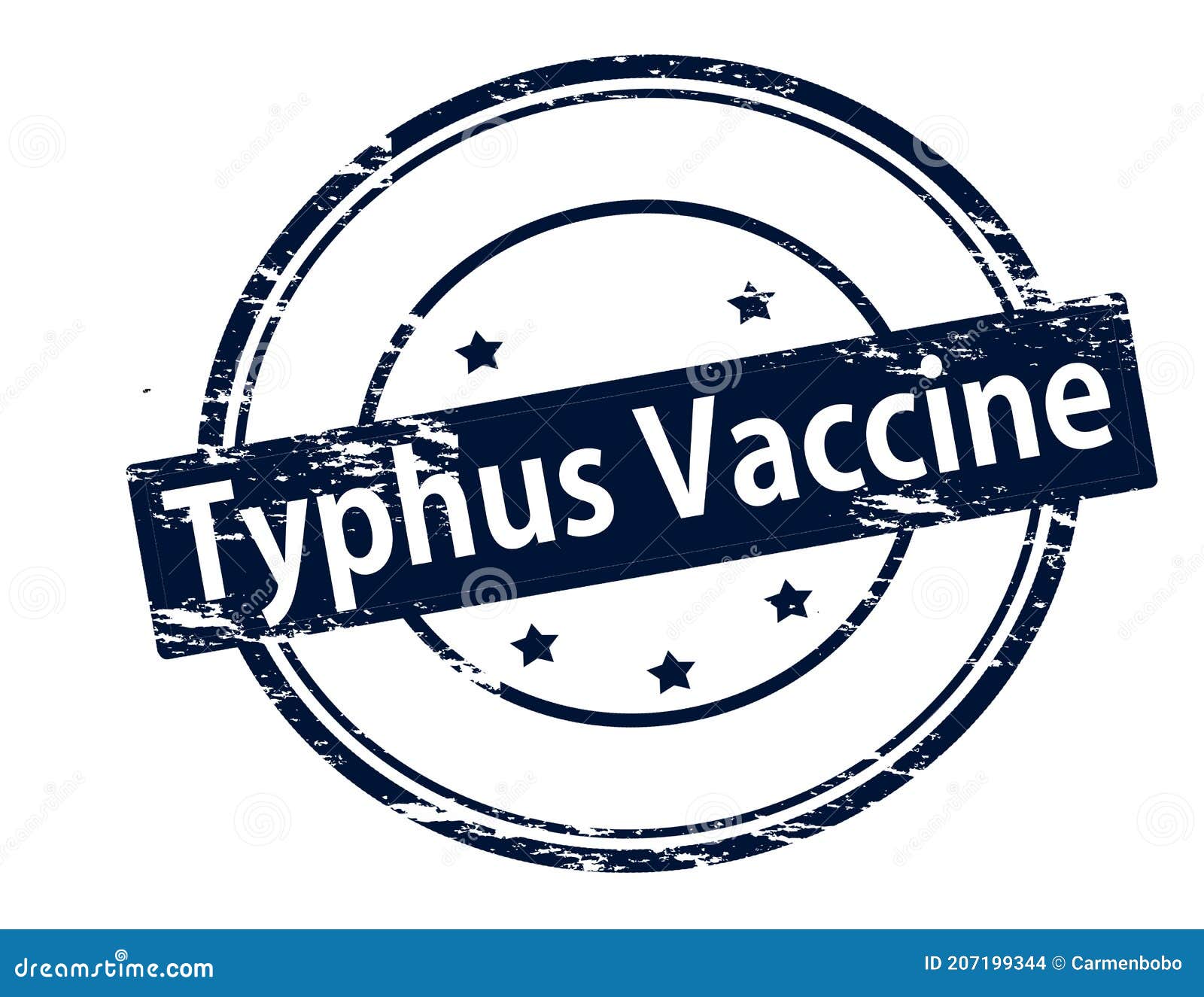 Stamp with Text Typhus Vaccine Stock Vector - Illustration of ...