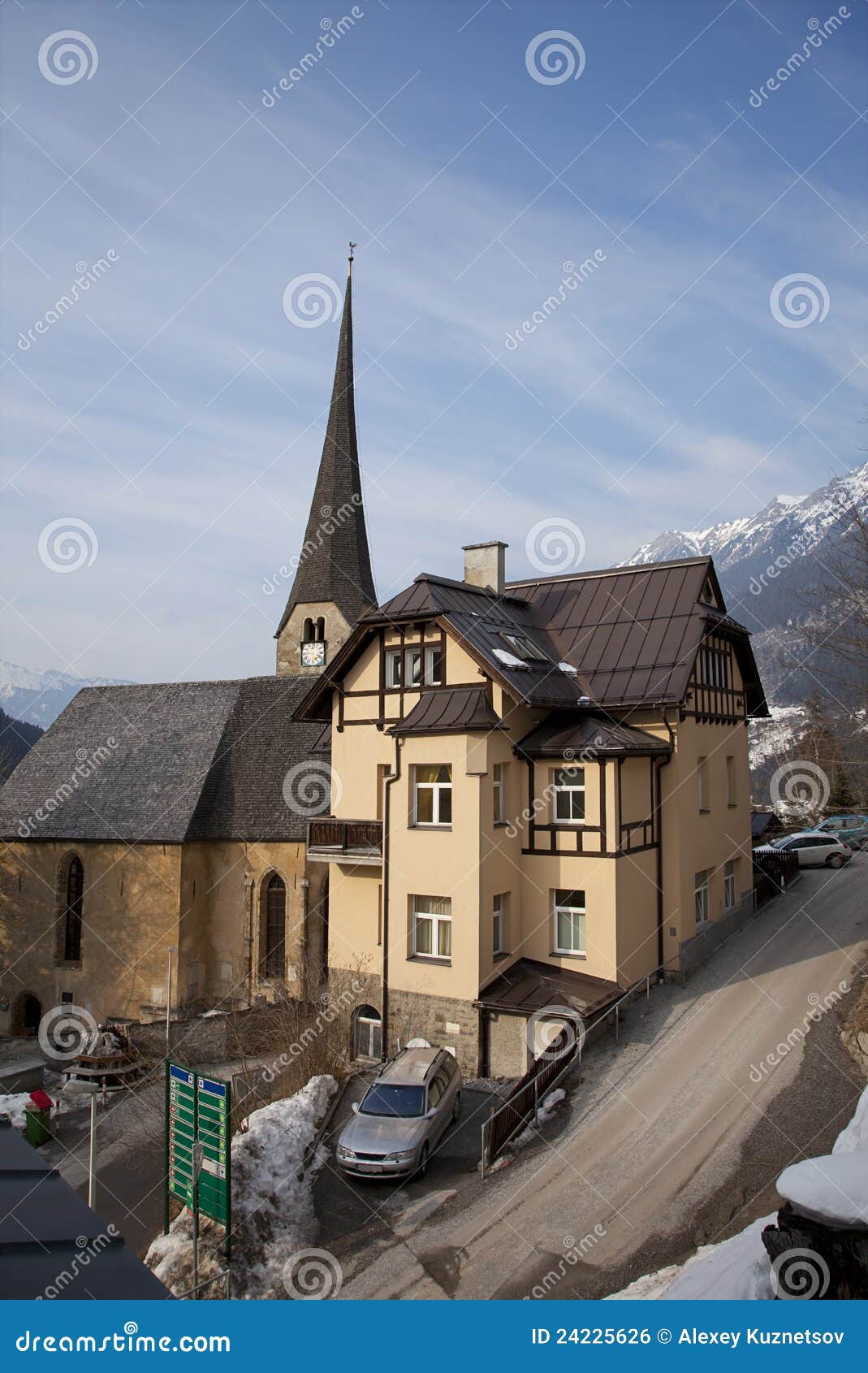 A Typical Alpine Architecture. Stock Photo - Image of typical, district ...