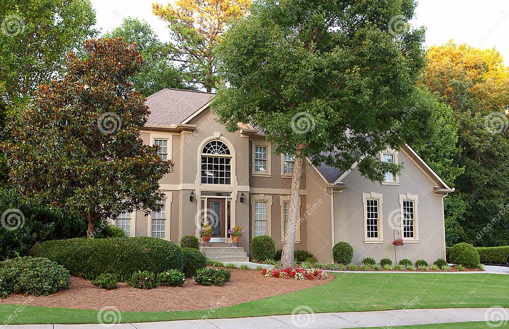 Typical american house stock image. Image of build, drive - 18239889