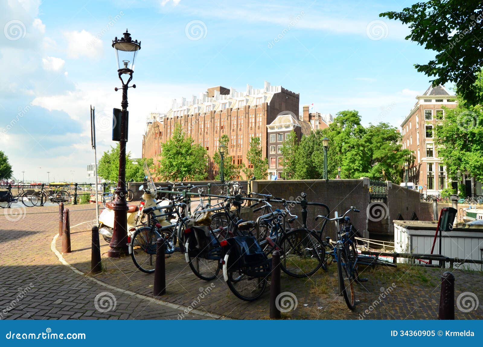 Typical Amsterdam stock image. Image of holland, canal - 34360905