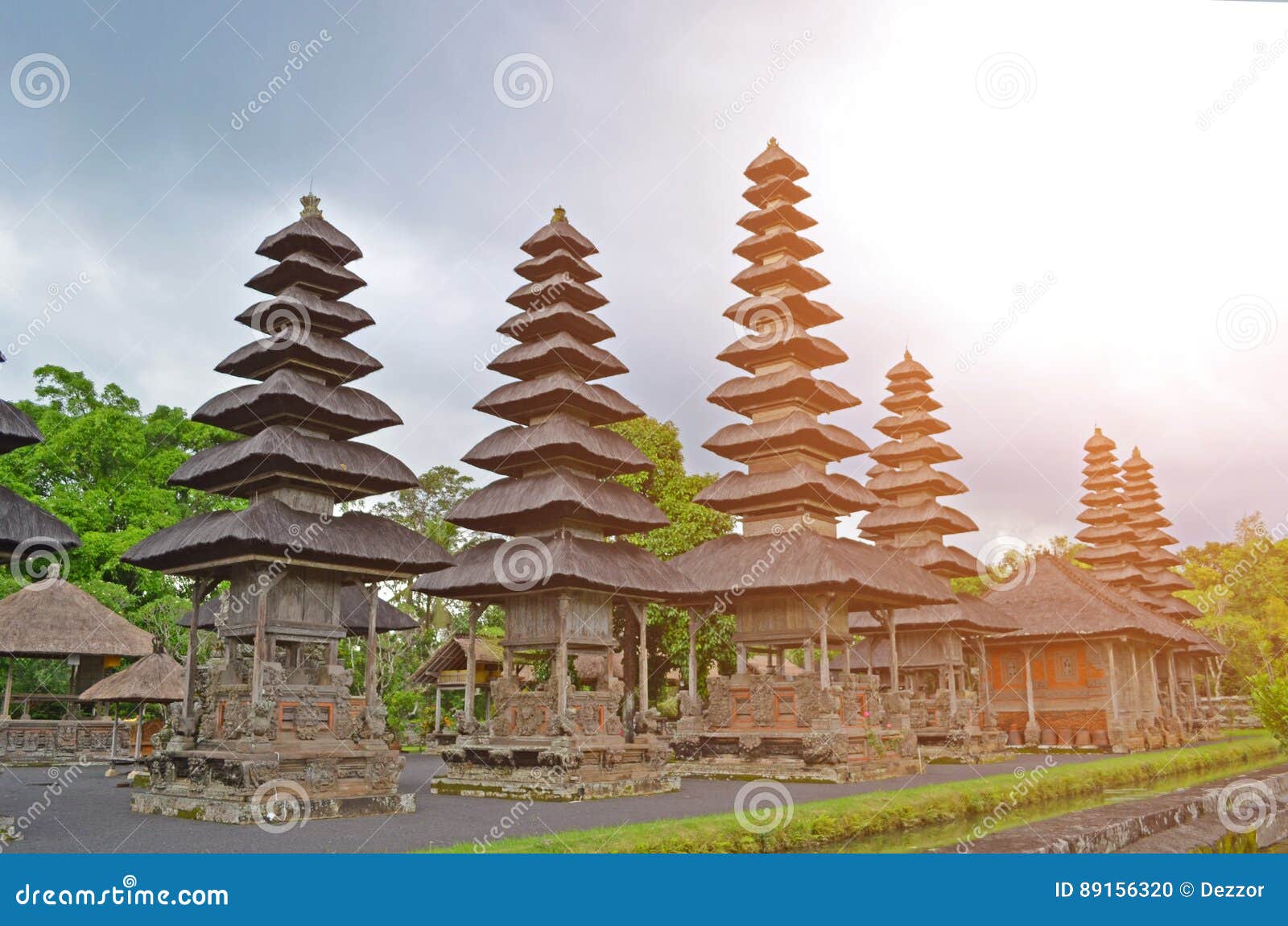 A Typical Ancient Architecture of the Island of Bali, Indonesia Stock ...