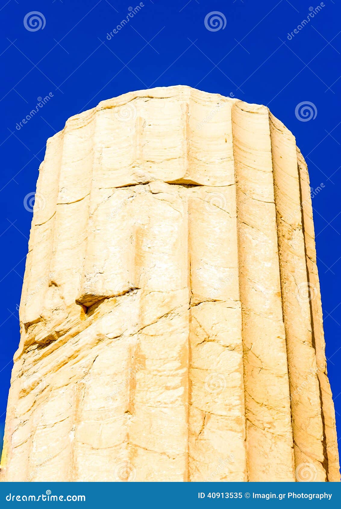 Typical ancient column stock image. Image of archaeological - 40913535