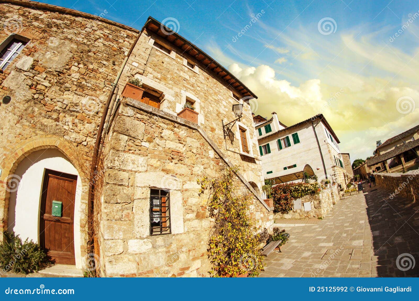 Typical Ancient Homes of a Medieval Town Stock Photo - Image of europe ...
