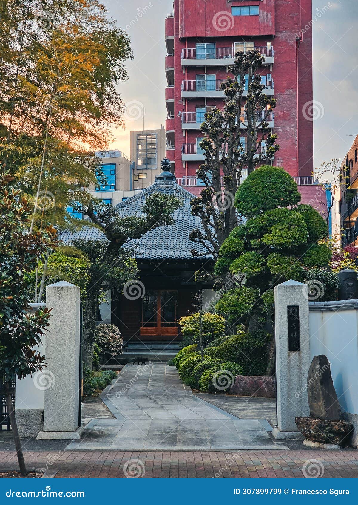 Typical Ancient House in Tokyo Down the Street Stock Image - Image of ...