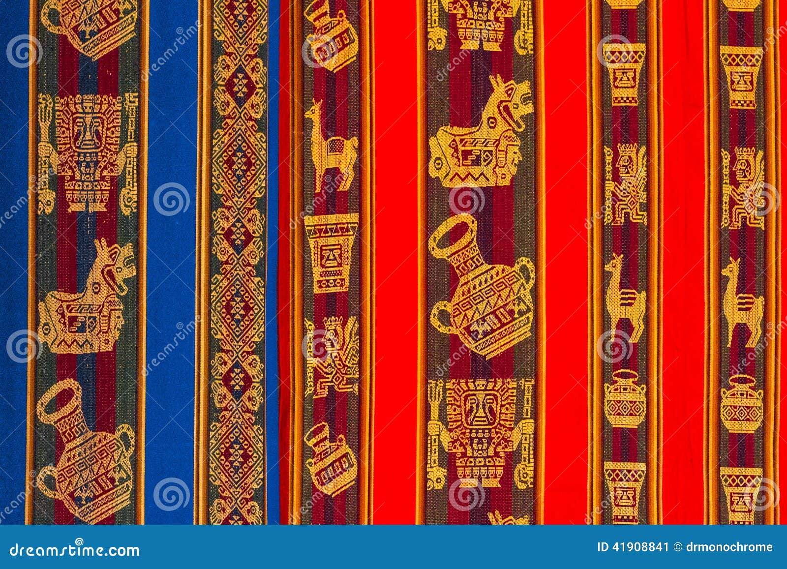 Typical Andean Textile Peru Stock Photo - Image: 41908841