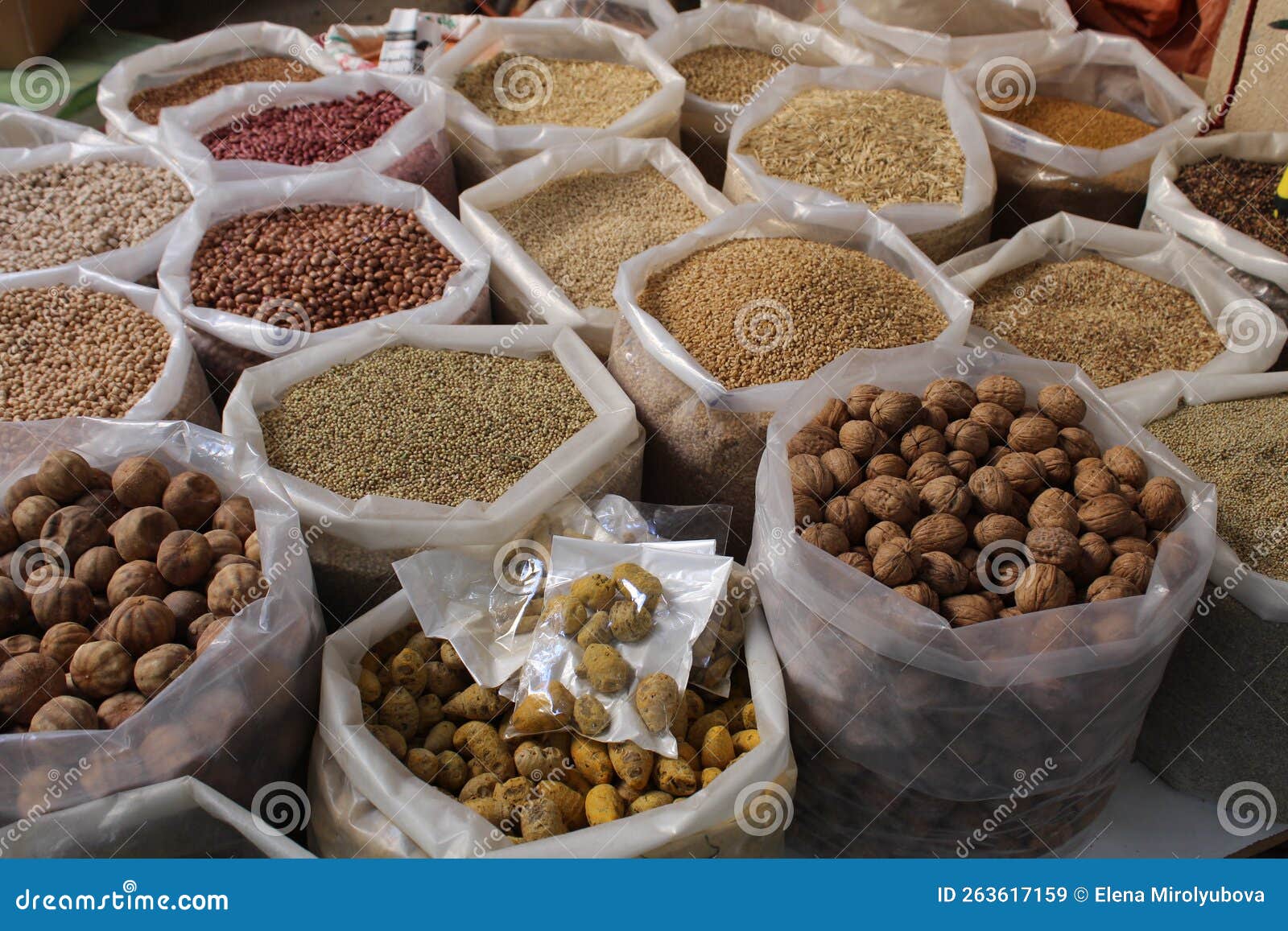 Arabic Bazaar Market Spices Oman Stock Image - Image of ingredient ...