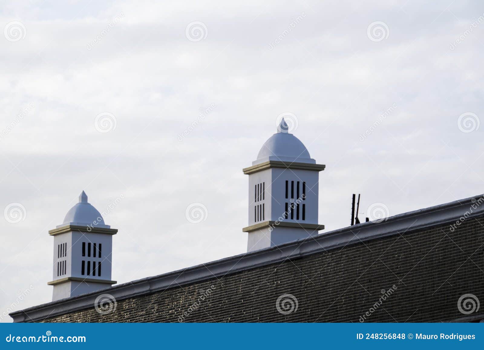 Typical Architecture of Algarve Chimneys Stock Photo - Image of ...