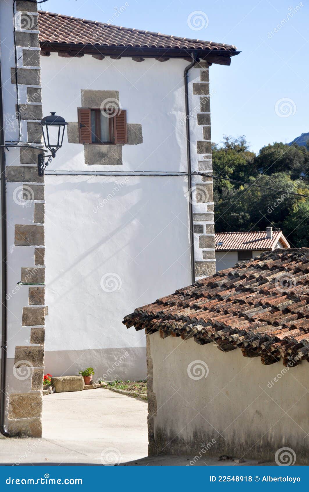 Typical Architecture in a Basque Country Town Stock Photo - Image of ...