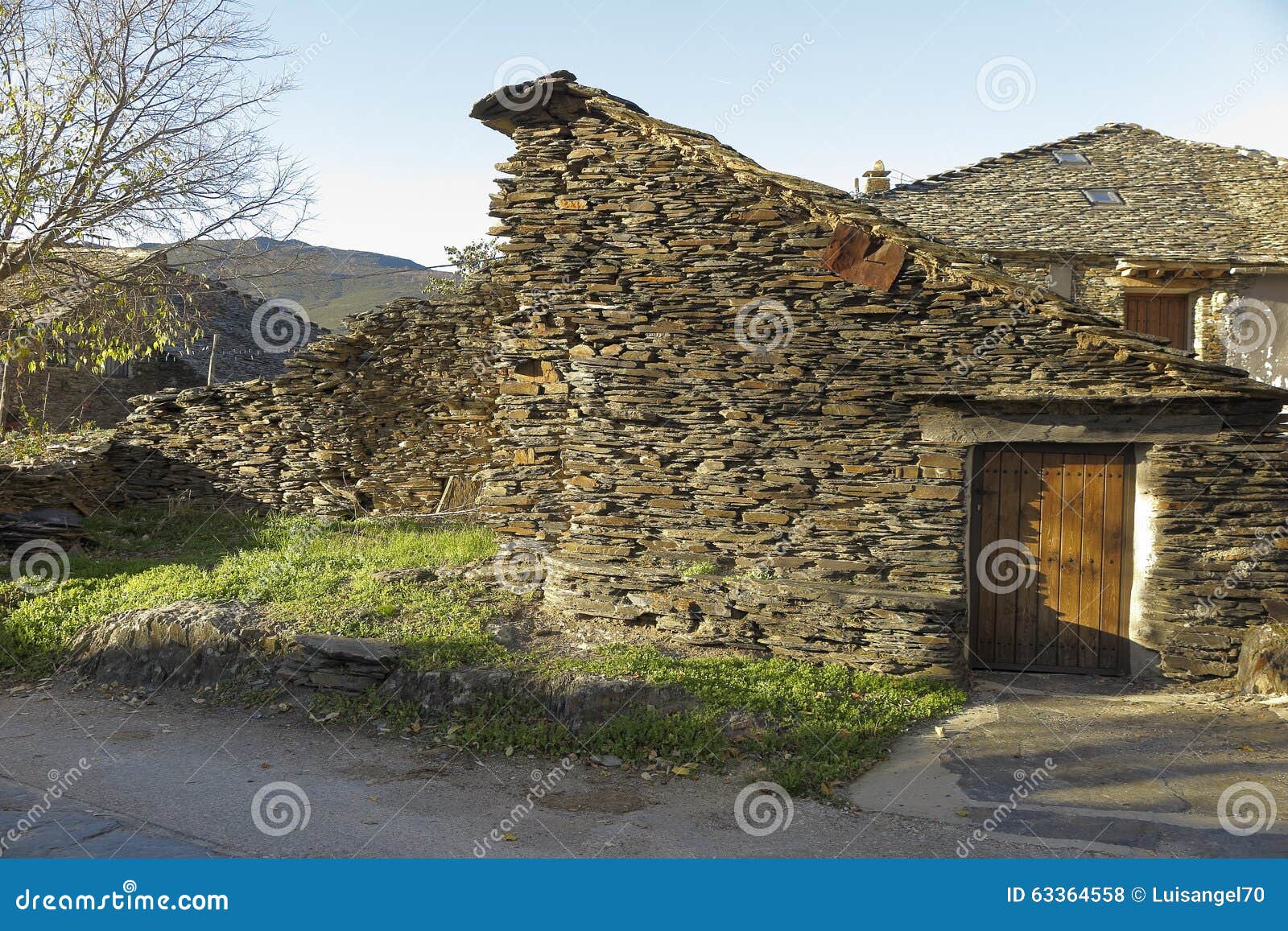 Typical Architecture of Campillo De Ranas Stock Photo - Image of rural ...