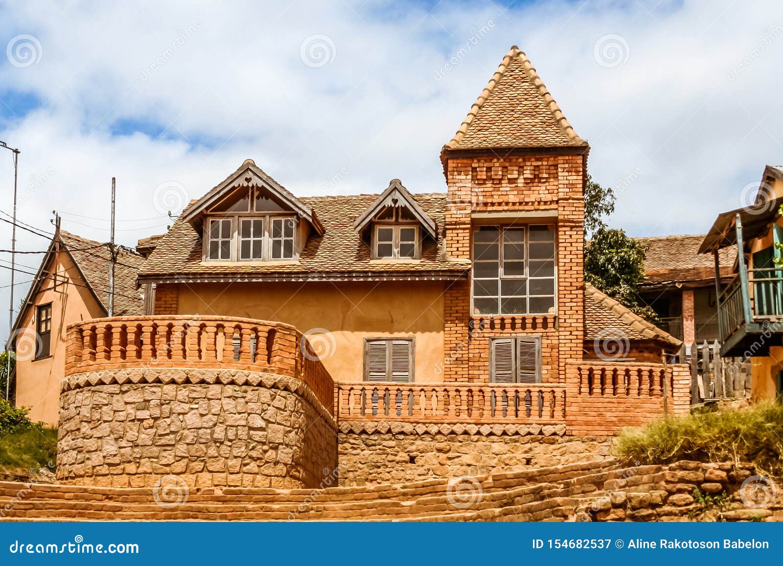 Typical Architecture of Fianarantsoa Stock Image - Image of landscape ...