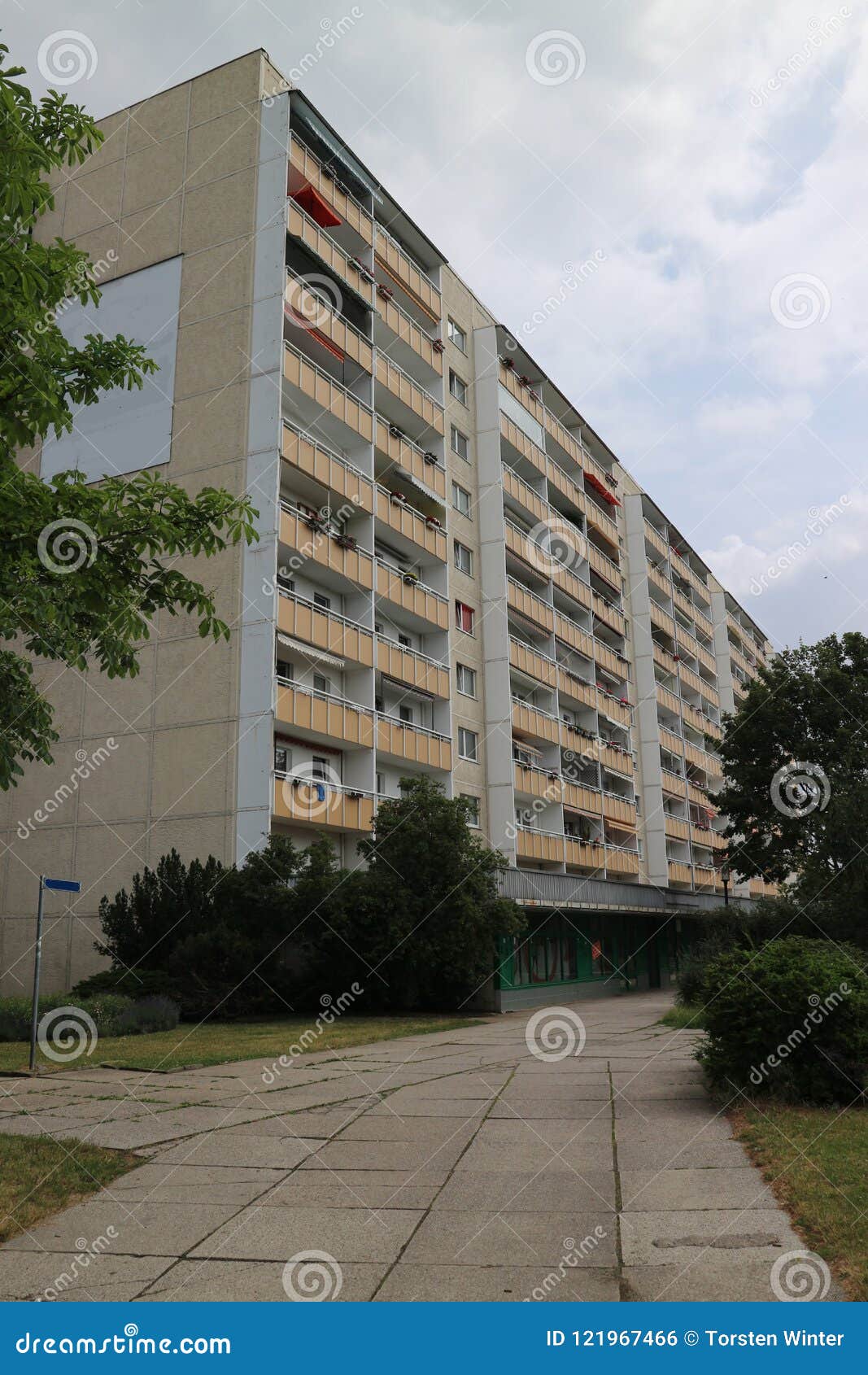 Typical Architecture from the Gdr Stock Photo - Image of europe ...