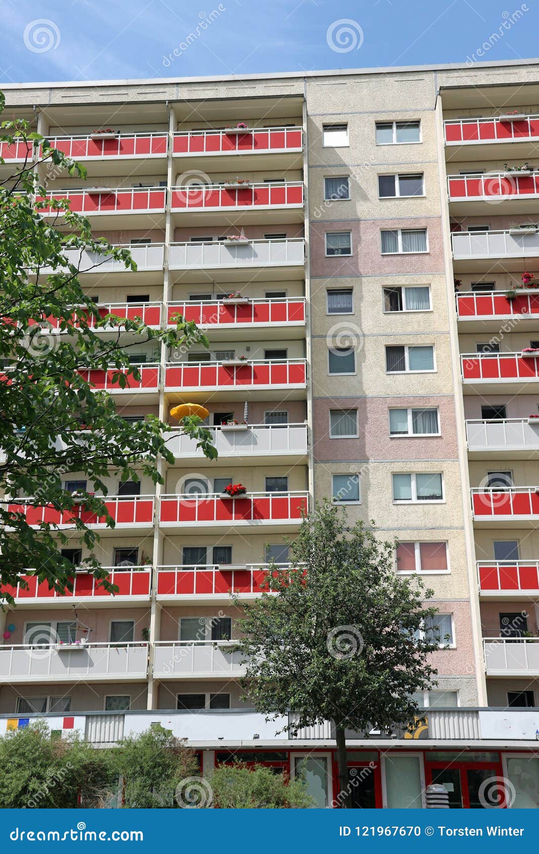 Typical Architecture from the Gdr Stock Photo - Image of germany ...
