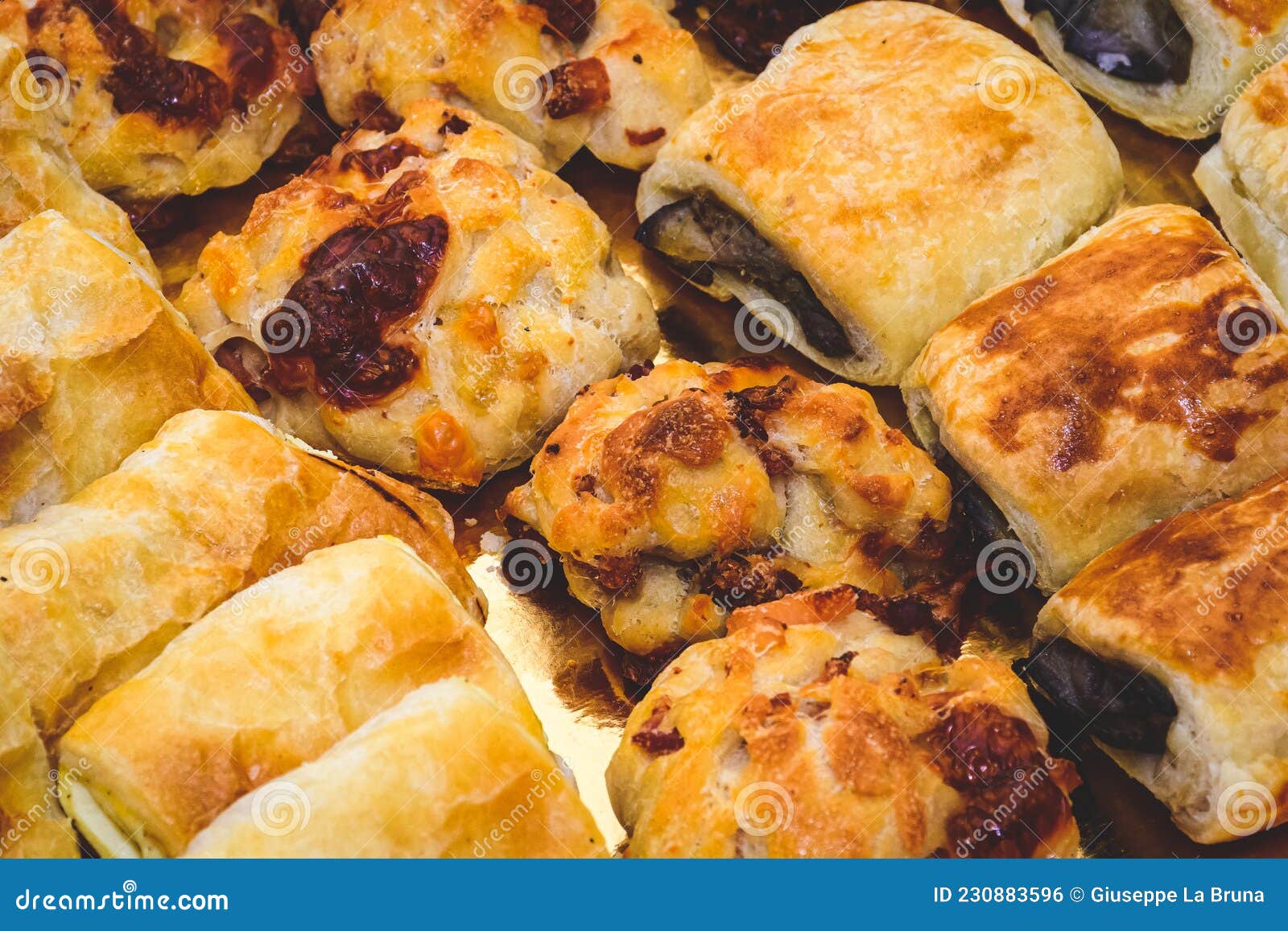 Assorted Traditional Neapolitan Baked Appetizers Stock Photo - Image of ...