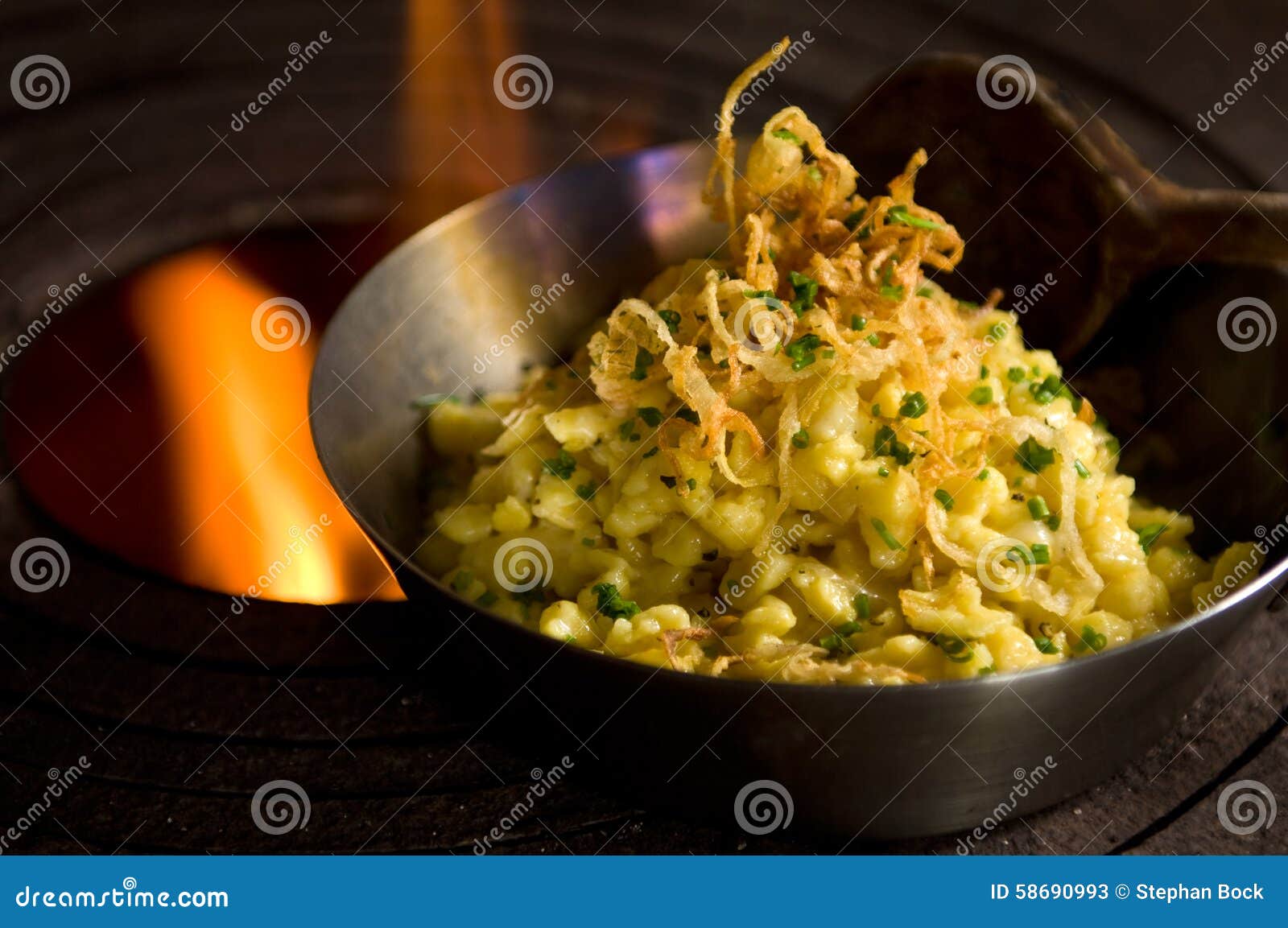 Typical Austrian Dish, Kasnocken Stock Image - Image of kasnocken ...
