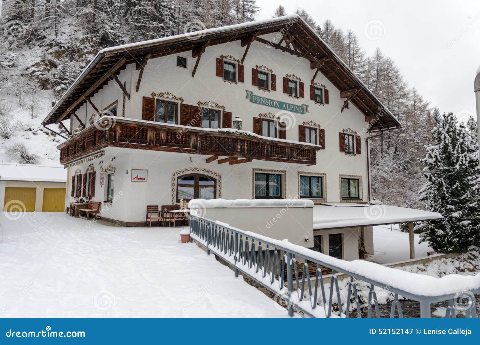 A Typical Austrian House in Gries am Brenner, Austria Editorial ...