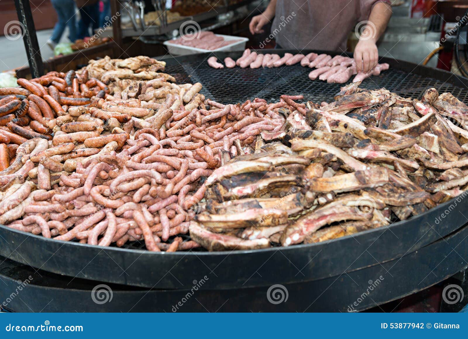 Typical barbecue stock photo. Image of meat, grilled - 53877942