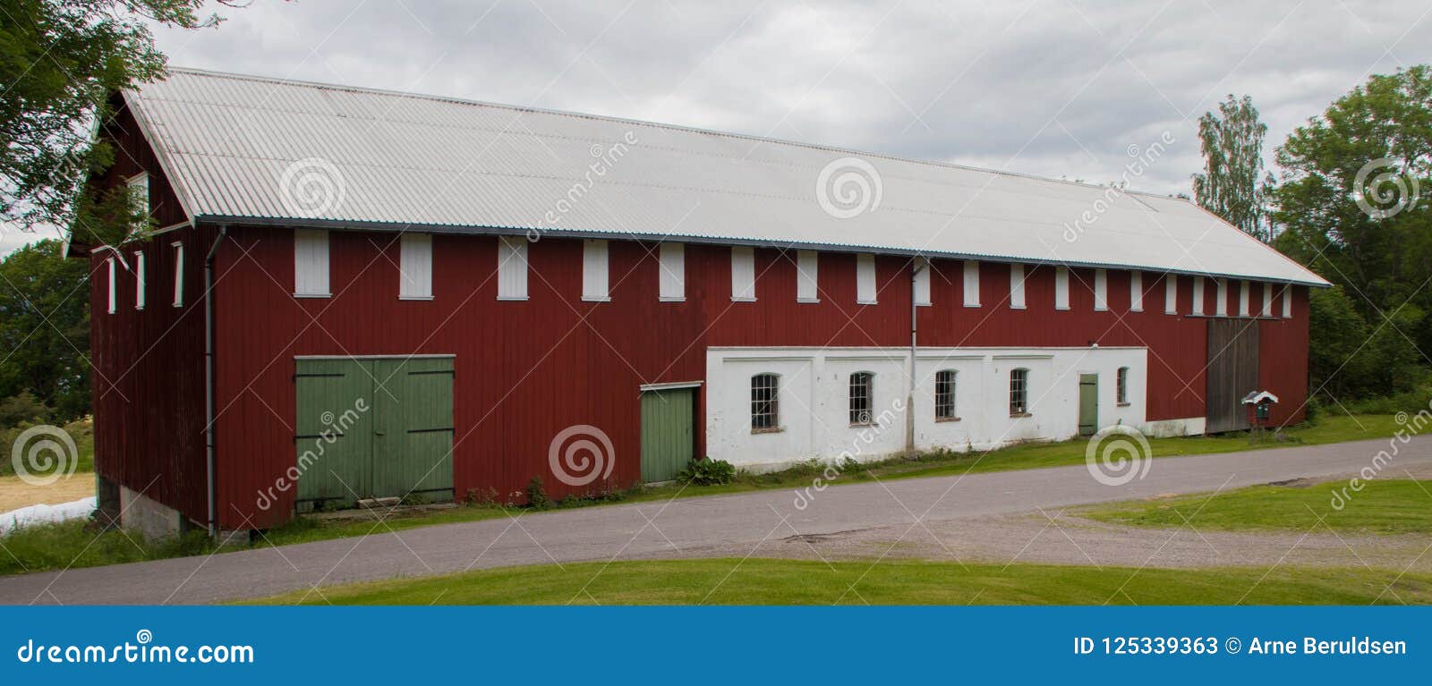 A Typical Barn in Rural Norway Stock Image - Image of building ...
