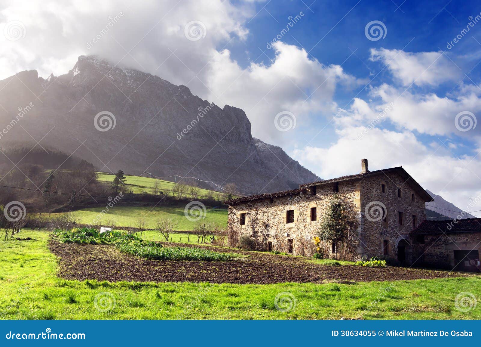 Typical Basque House In Bayonne In Bask French Country In France Stock ...