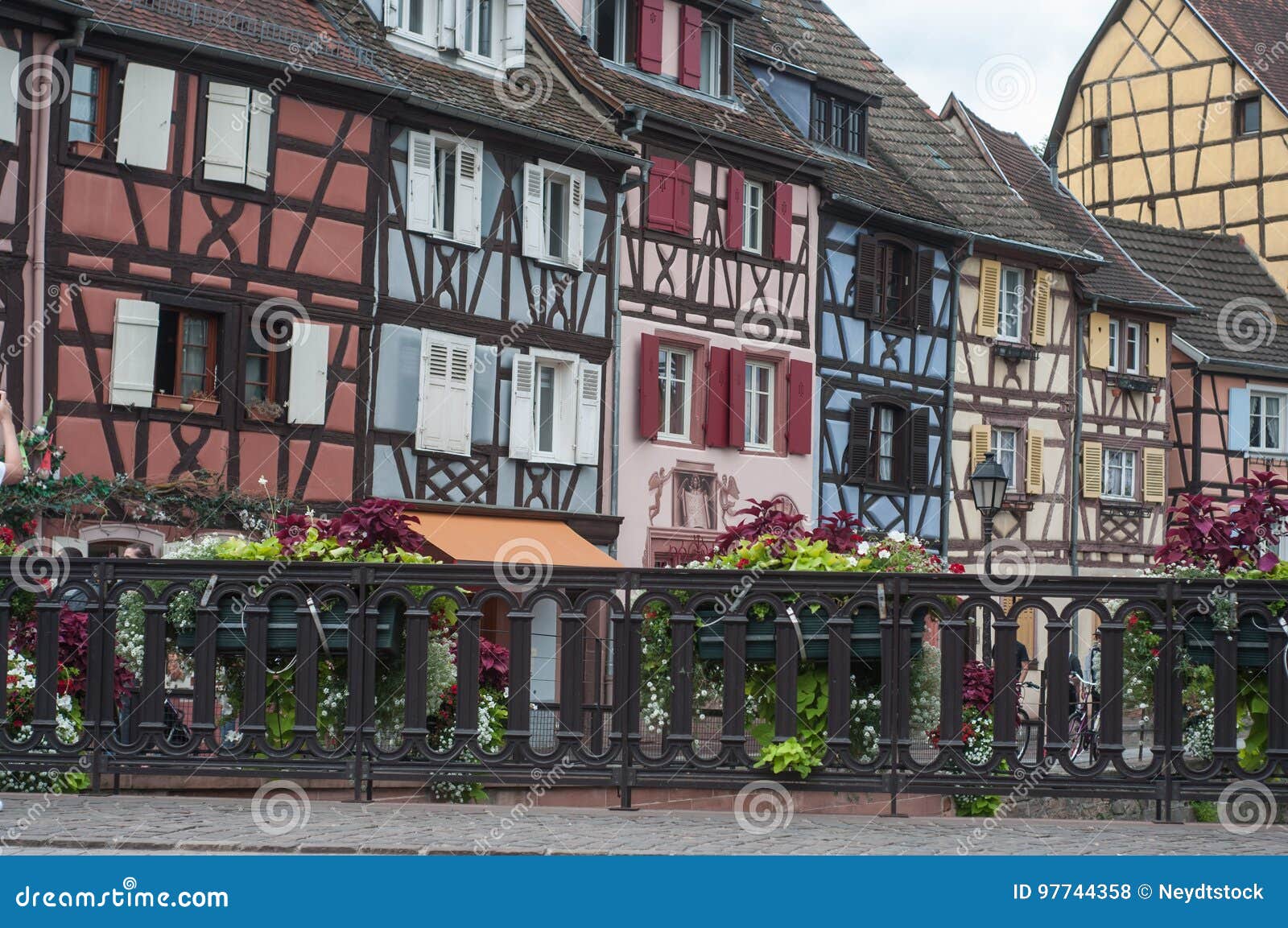 Typical Bridge Architecture in Colmar Stock Photo - Image of colorful ...